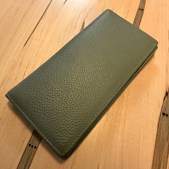 Bags | Pebbled Leather Wallet | Poshmark